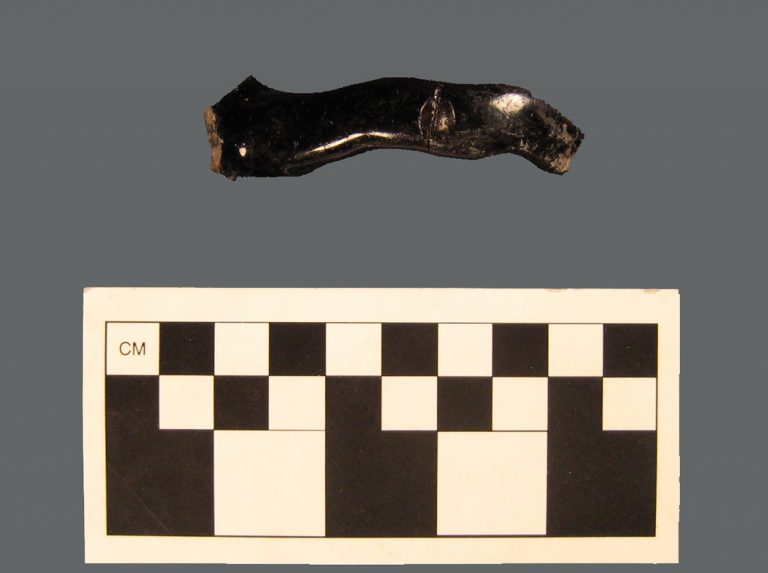 Jackfield Ware Teapot Handle - Arkansas Archeological Survey
